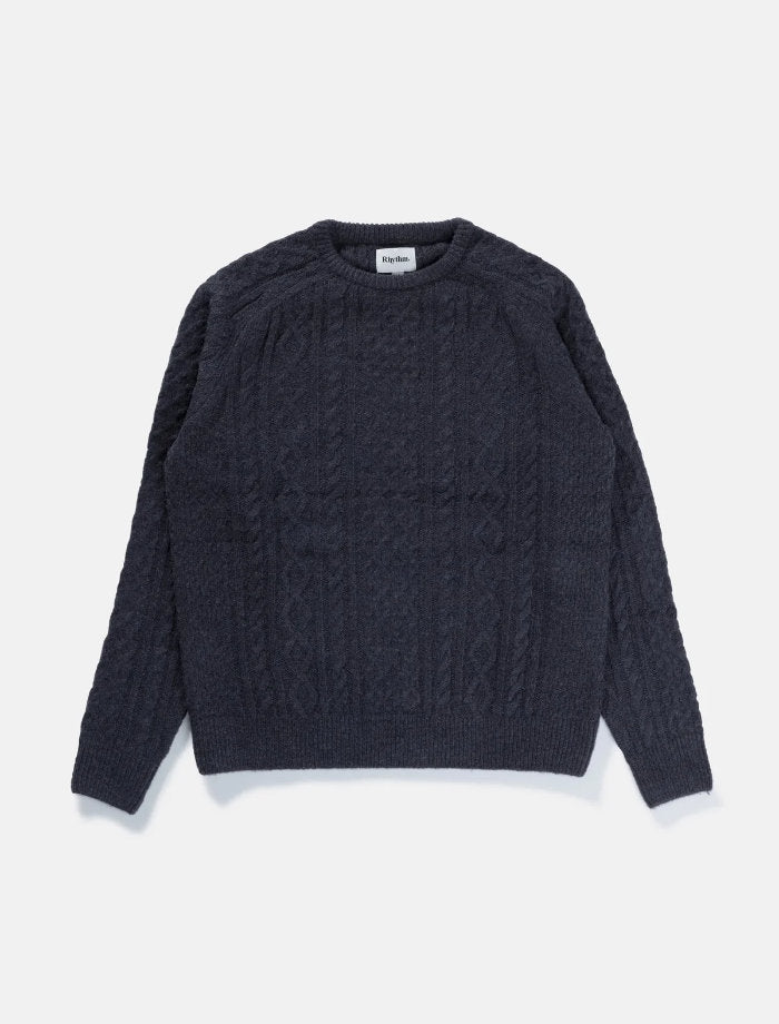 Sweater Hombre Mohair Fishermans - Blue Coal – Preppy Beach